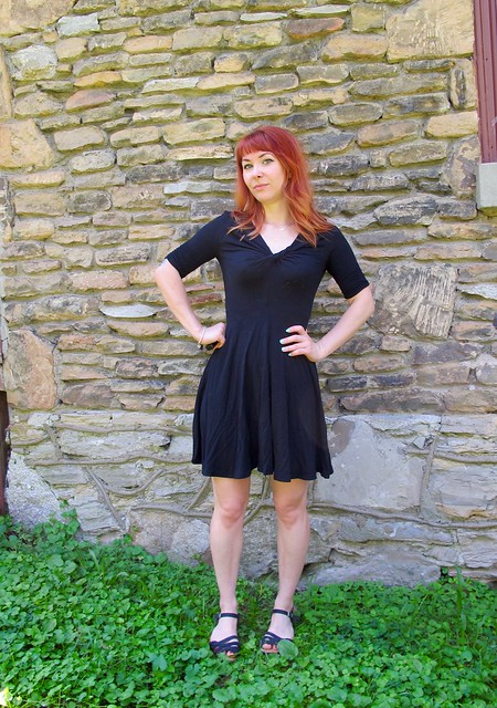 Completed: Black Merino Wool Joni Dress | LLADYBIRD